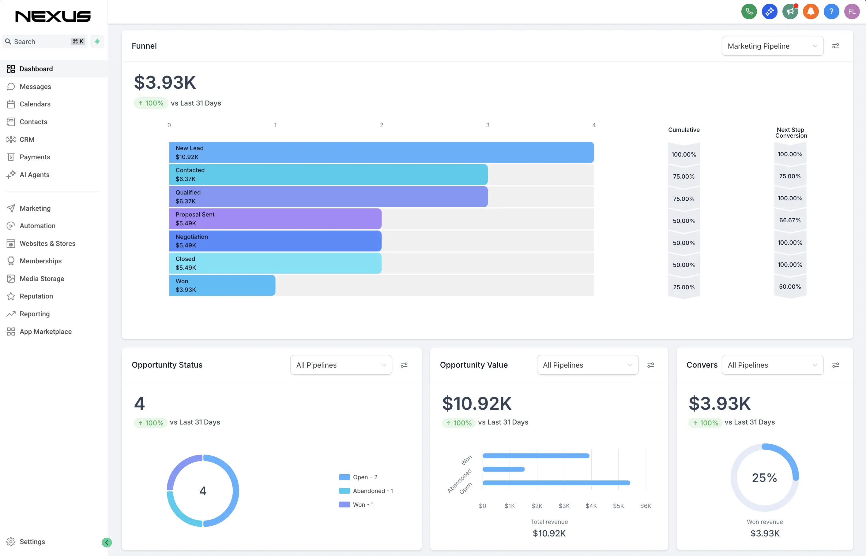Nexus AI - CRM & Automation Business Platform